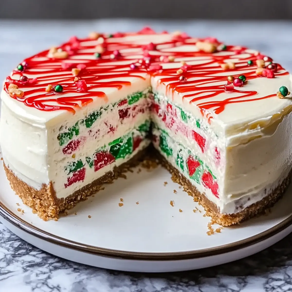 Irresistibly Creamy Little Debbie Christmas Tree Cheesecake